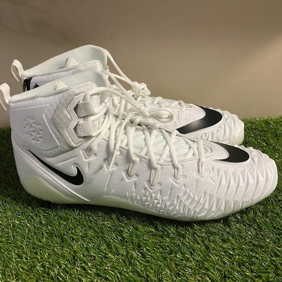 Nike | Shoes | Nike Force Savage Pro Td Football Lineman Cleats White ...